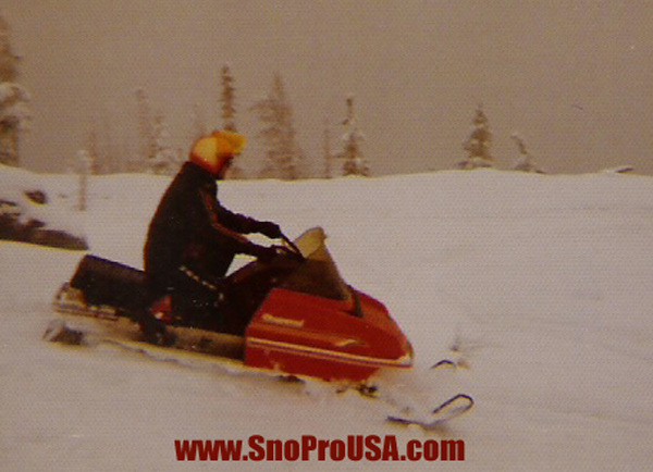 Jack riding his Chaparral. Hewas the local Chaparral Dealer.